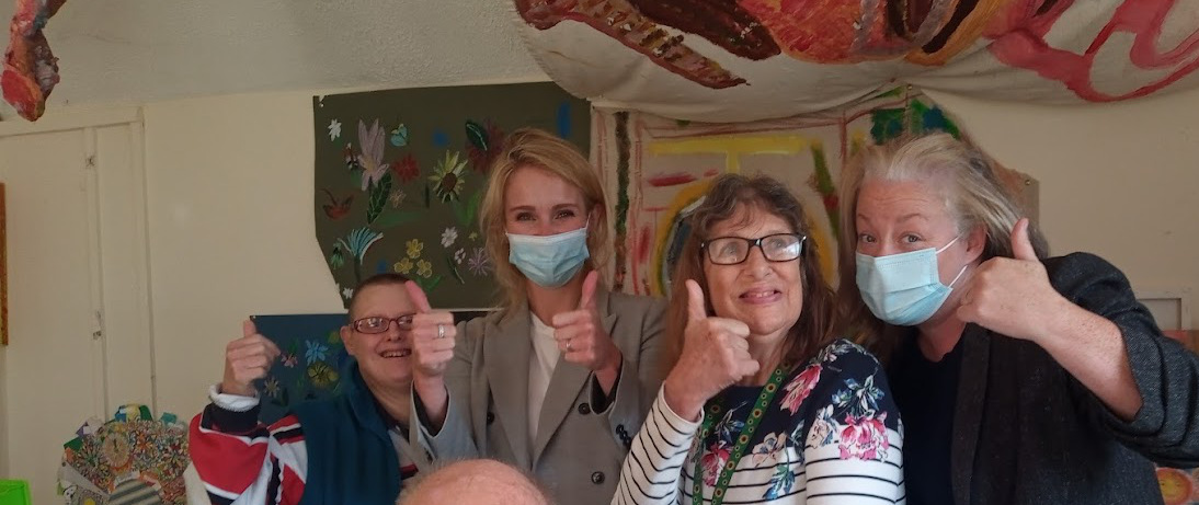 Siobhan Baillie MP listens to concerns from adults with a learning ...