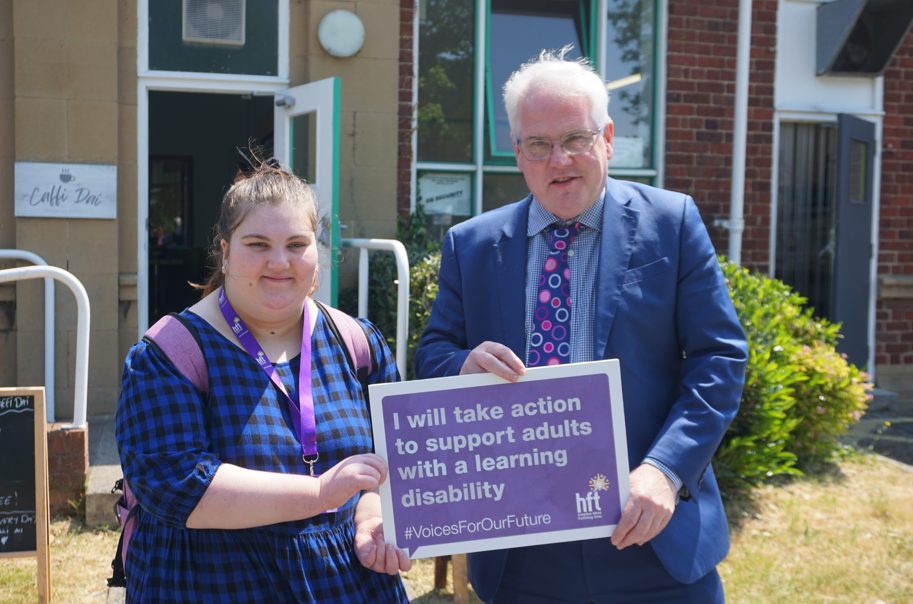 Hft | News | MP visits Flint services to meet learning disabled adults